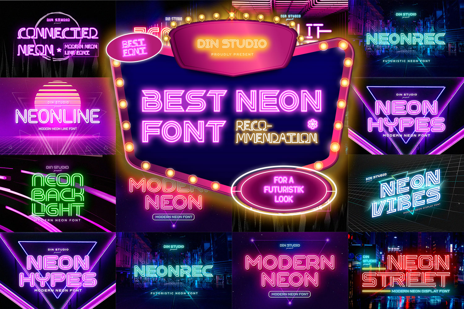 Best Neon Font Recommendations for a Futuristic Look