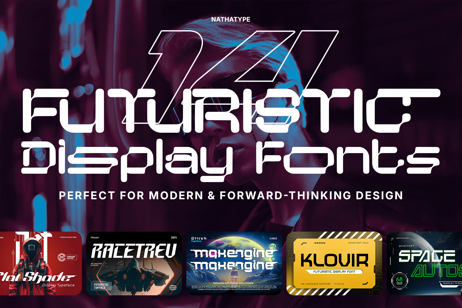 14 Stunning Futuristic Display Fonts for Modern & Forward-Thinking Design